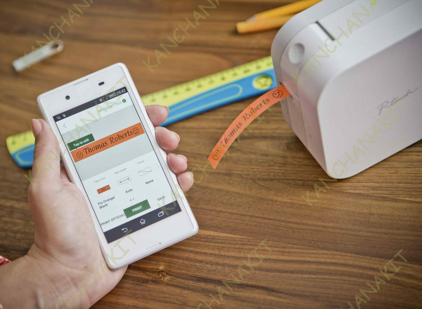 เครื่องพิมพ์ฉลาก Brother P-Touch PT-P 300BT ประกันศูนย์ 1 ปี